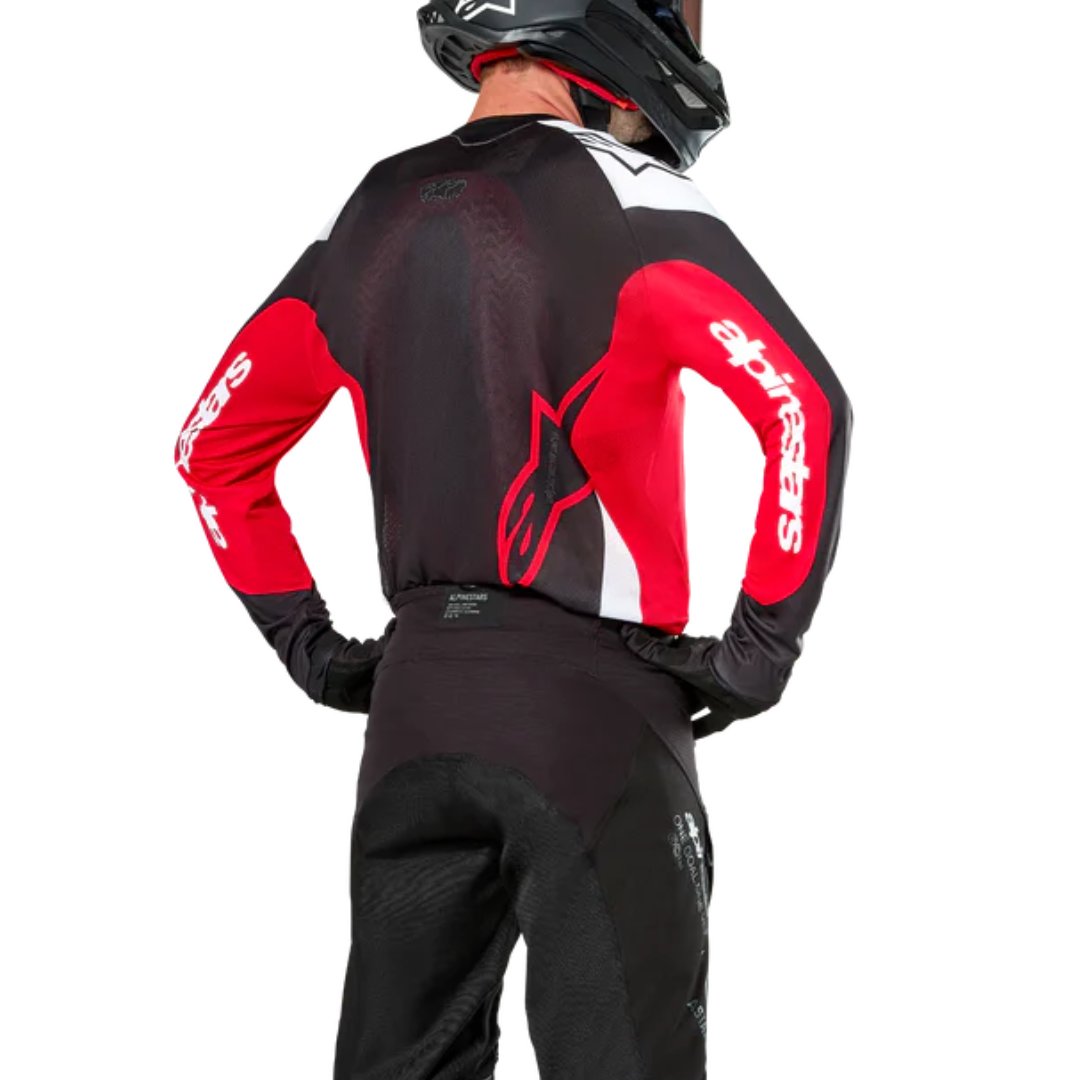 ALPINESTARS PRO-DURA JERSEY BLACK BRIGHT RED – Inch Perfect Trials