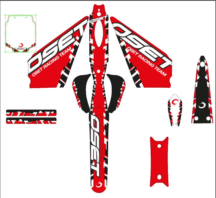 OSET 24R GRAPHICS KIT STICKER SET – Inch Perfect Trials