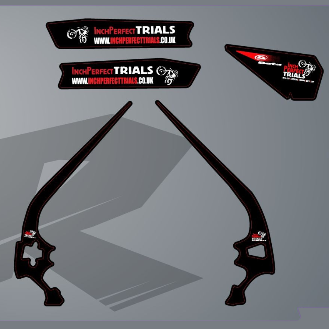 Beta Sincro Frame, Swing Arm & Air Box stickers – Inch Perfect Trials